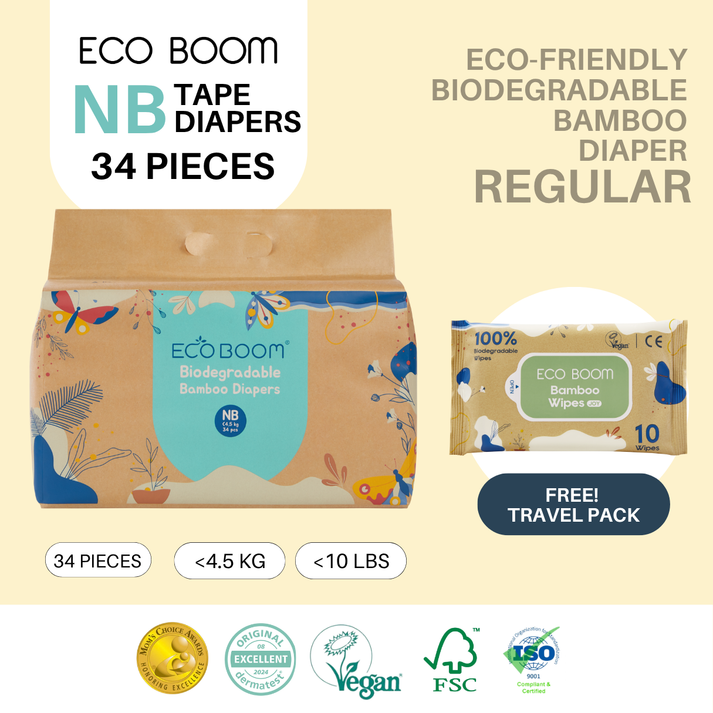 Regular Bamboo Tape Diapers – ECO BOOM PH