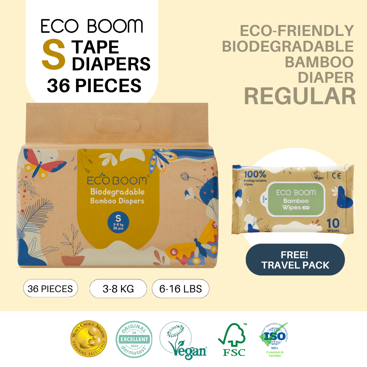 Regular Bamboo Tape Diapers – ECO BOOM PH